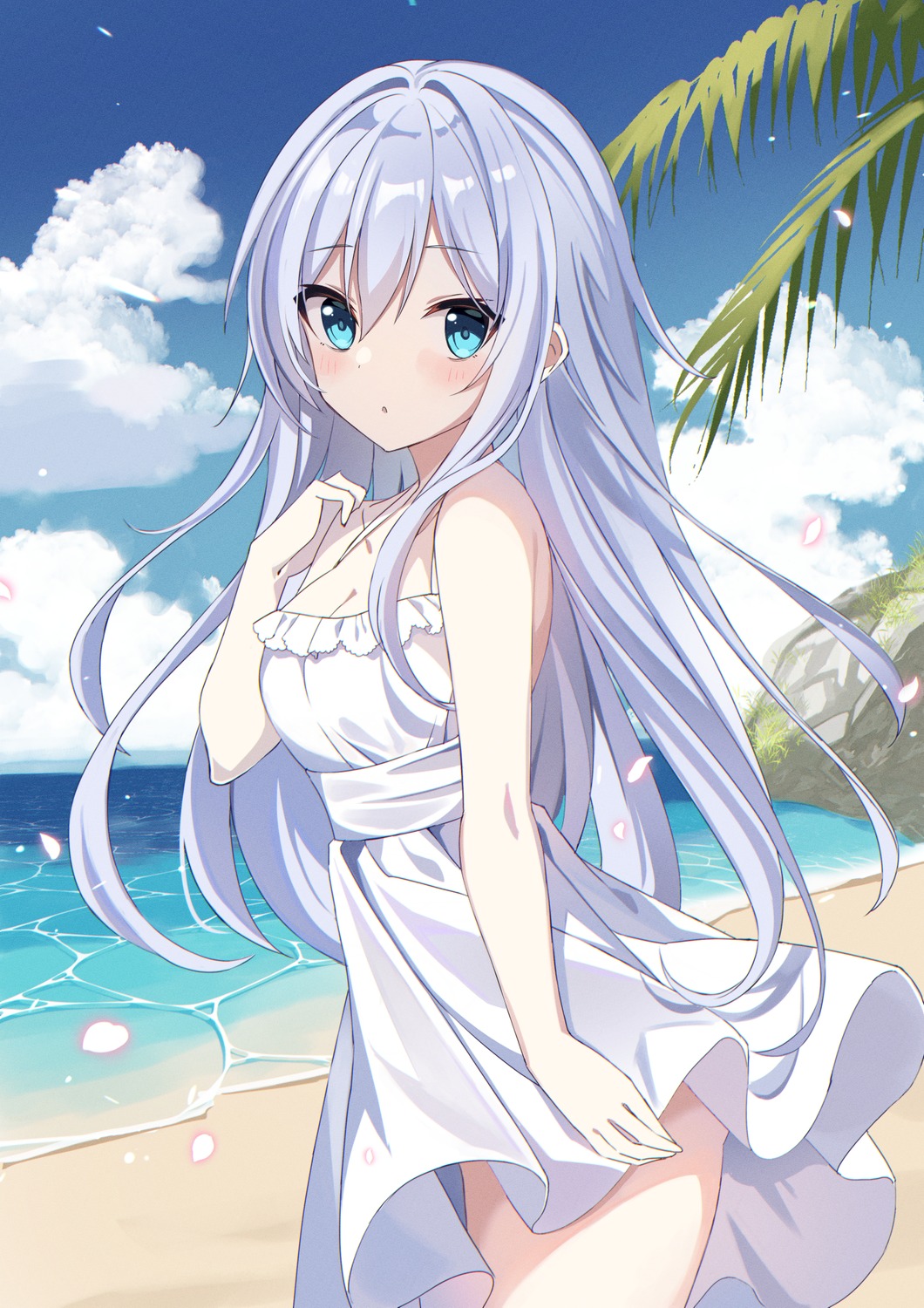 fathom kantai collection hibiki (kancolle) cleavage dress summer dress | #1106585 | yande.re